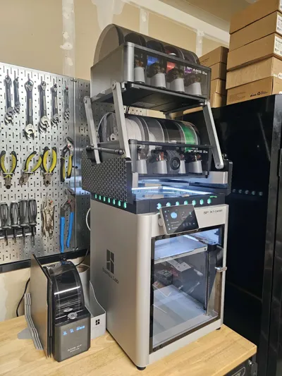 Dual AMS 1 & 2 Pro Lift Stand for P1, X1, and H2D by PrintMint ...