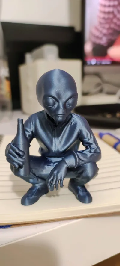 Slavic Alien Chilling & Squatting - Free 3D Print Model - MakerWorld