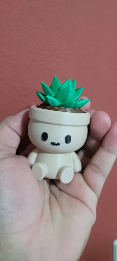 Chibi Succulent Planter Buddy by charleytc MakerWorld: Download Free 3D ...