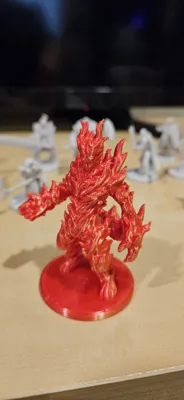 Fire elemental dnd miniature Remixed by Darkwing MakerWorld: Download ...