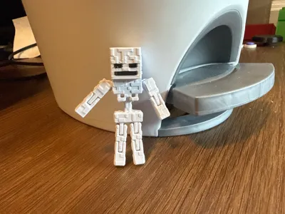 Articulated Minecraft Skeleton ~1hr Print - Free 3D Print Model ...