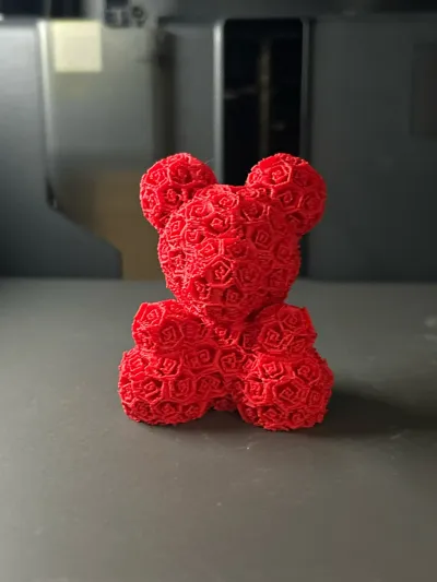 Rose Bear - Free 3D Print Model - MakerWorld