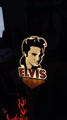 elvis led Lightbox by danielhawker03 - MakerWorld