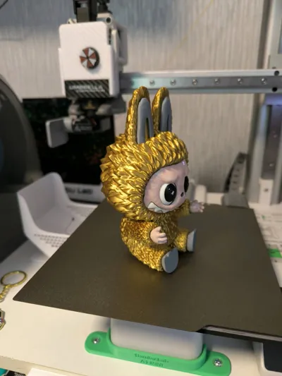 Labubu Sitting Party - Rotating Eyes (No AMS required) - Free 3D Print ...