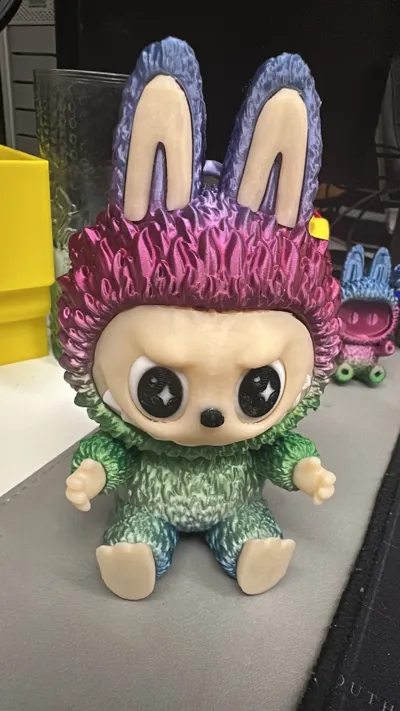 Labubu Sitting Party - Rotating Eyes (No AMS required) - Free 3D Print ...