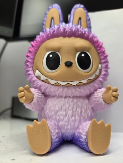 Labubu Sitting Party - Rotating Eyes (No AMS required) - Free 3D Print ...