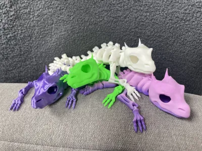 Articulated Skeleton Lizard by 3D design MakerWorld: Download Free 3D ...