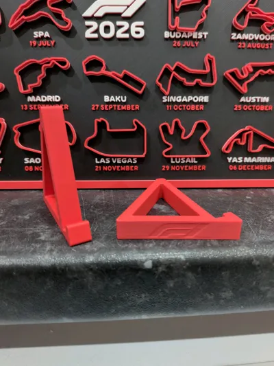 Stand for Formula 1 Calendar F1 - Free 3D Print Model - MakerWorld