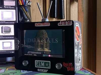 RetroVision: Vintage TV Meets Arcade -For Switch 2 - Free 3D Print ...