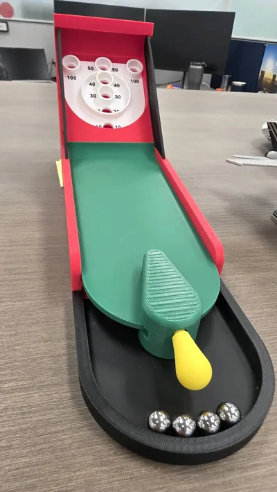 Aim & Shoot - Mini Arcade Ball Game - Free 3D Print Model - MakerWorld
