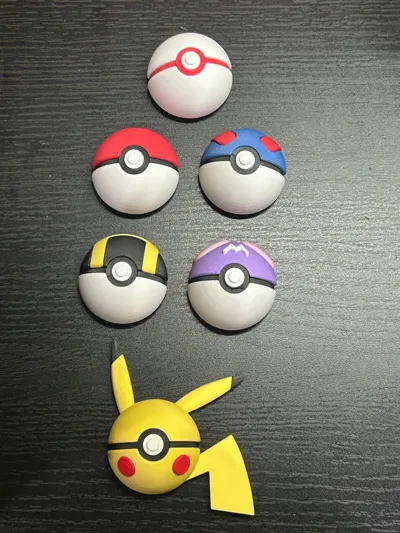 N3D Magnet - Poke Ball - Free 3D Print Model - MakerWorld
