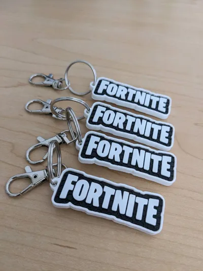 Fortnite Keychain - Free 3D Print Model - MakerWorld