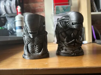 Alien - Xenomorph Can Holder /Beer mug (two types) - Free 3D Print ...