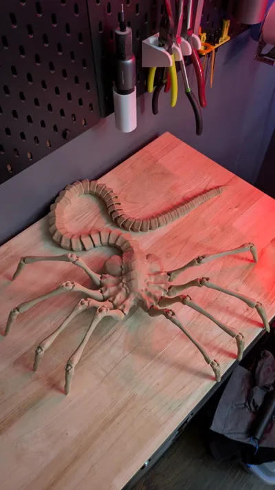 Facehugger body - remix - Free 3D Print Model - MakerWorld