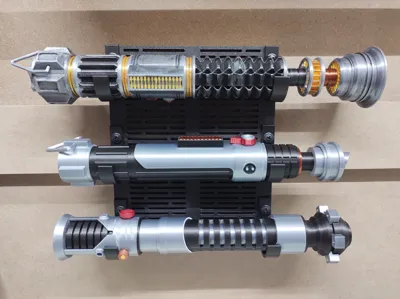 Light Saber Wall Mount with Hooks by Joshua.loebenberg2 - MakerWorld