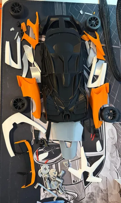 McLaren Senna w/ Steering Wheel 1:19 Scale - Free 3D Print Model ...