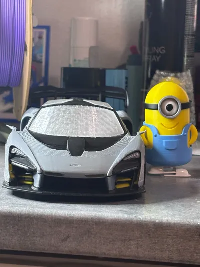 McLaren Senna w/ Steering Wheel 1:19 Scale - Free 3D Print Model ...