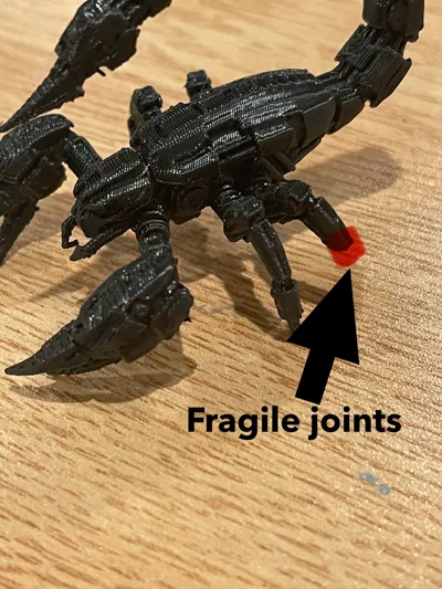 Highly Detailed Robotic Scorpion - Free 3D Print Model - MakerWorld