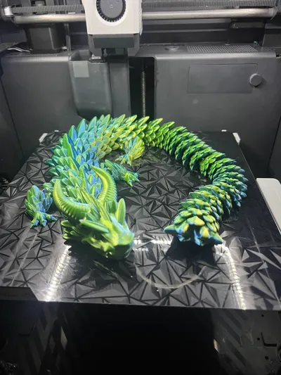 Zephyros - Articulated Dragon (Full-Size) by hollowmaker MakerWorld: Download Free 3D Models