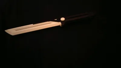 Sci Fi Combat Knife (two blades, stands, sheaths) - Free 3D Print Model ...