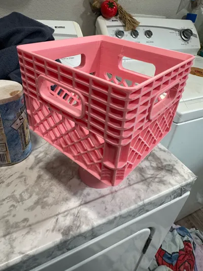 Milk Crate Gallon Jug Cup holder Adapter - Free 3D Print Model - MakerWorld