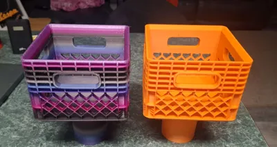 Milk Crate Gallon Jug Cup holder Adapter - Free 3D Print Model - MakerWorld