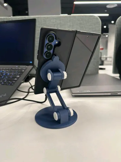 Tilty - Adjustable Phone / Tablet Desktop Stand - Free 3D Print Model - MakerWorld