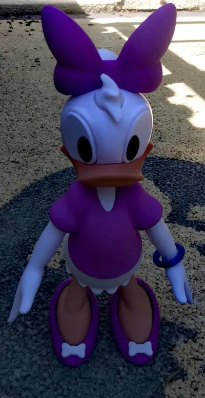 Daisy Duck multipart no ams - Free 3D Print Model - MakerWorld