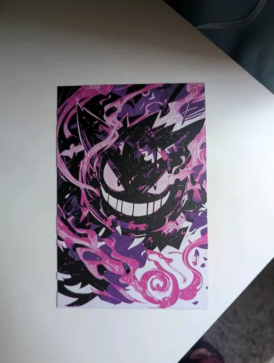 Gengar - Bookmark / Portrait by 3djd MakerWorld: Download Free 3D Models