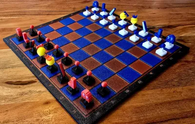 Mini Arcade Chess Set - Free 3D Print Model - MakerWorld