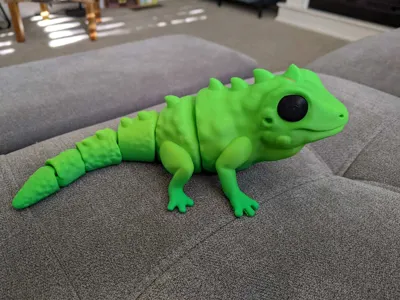 Iguana – Articulated & Keychain by 🟢 Flexi JIMGA MakerWorld: Download Free 3D Models