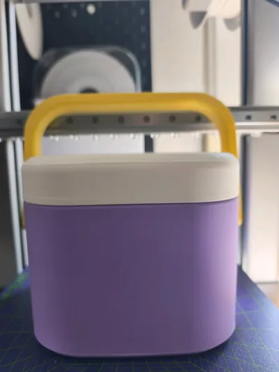 Retro Mini Cooler, 4 Can - Free 3D Print Model - MakerWorld