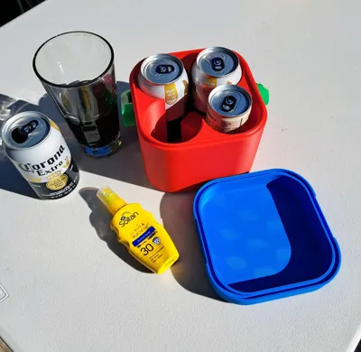 Retro Mini Cooler, 4 Can by PrintedPulse MakerWorld: Download Free 3D ...