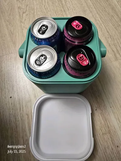 Retro Mini Cooler, 4 Can by ericbrunner MakerWorld: Download Free 3D Models