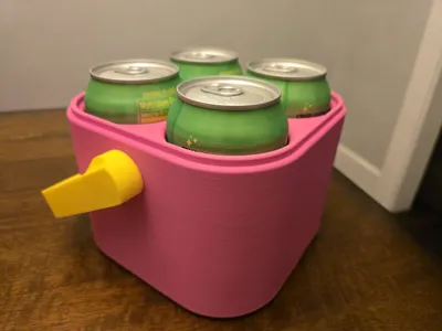 Retro Mini Cooler, 4 Can by ericbrunner MakerWorld: Download Free 3D Models