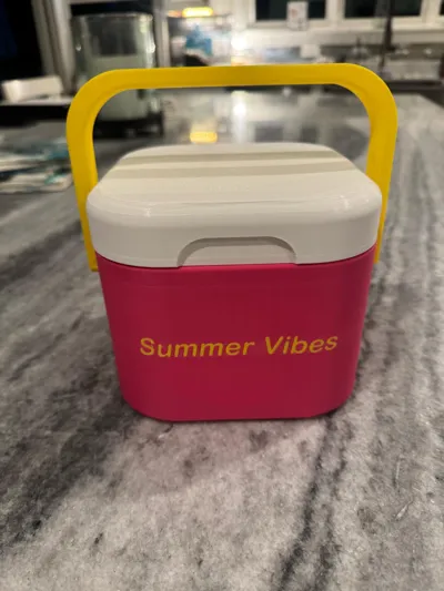 Retro Mini Cooler, 4 Can by ericbrunner MakerWorld: Download Free 3D Models