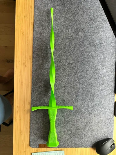 Collapsible Twisting Sword (Print-in-Place) - Free 3D Print Model ...