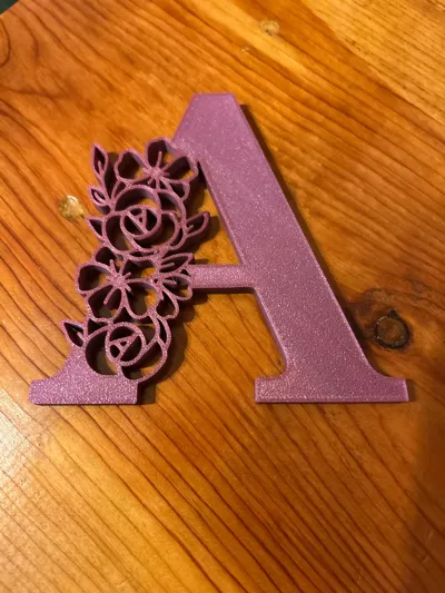 3D Decorative Letter A-Z Wall Decor - Free 3D Print Model - MakerWorld