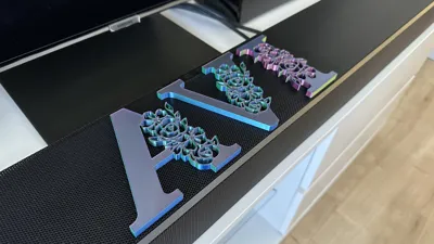3D Decorative Letter A-Z Wall Decor - Free 3D Print Model - MakerWorld