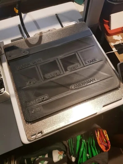 Clapperboard with Black & White Stripe for Film - Free 3D Print Model ...