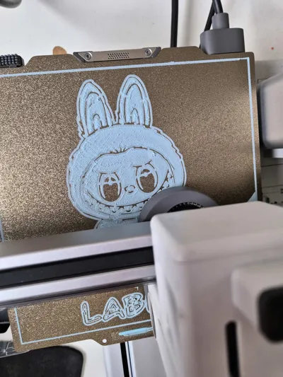 Labubu Stencil - Free 3D Print Model - MakerWorld