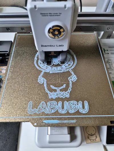 Labubu Stencil - Free 3D Print Model - MakerWorld