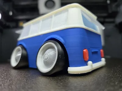 Tooned VW T1 BUS - Free 3D Print Model - MakerWorld