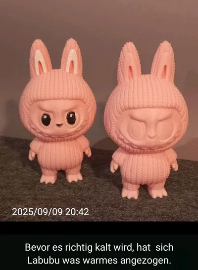 Knitted Texture Pull LaBubu - Free 3D Print Model - MakerWorld
