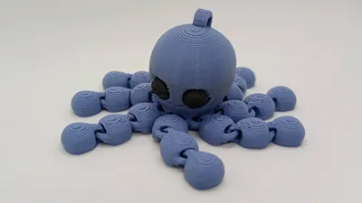 Mini Octopus – Articulated & Keychain - Free 3D Print Model - MakerWorld