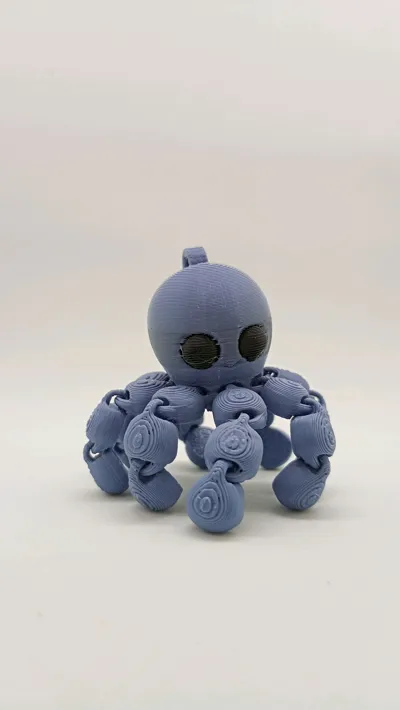 Mini Octopus – Articulated & Keychain - Free 3D Print Model - MakerWorld