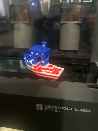 American Flag Benchy - 4th of July Patriotic Boat by Joseph MakerWorld ...