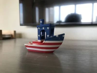 American Flag Benchy - 4th of July Patriotic Boat by Joseph MakerWorld ...