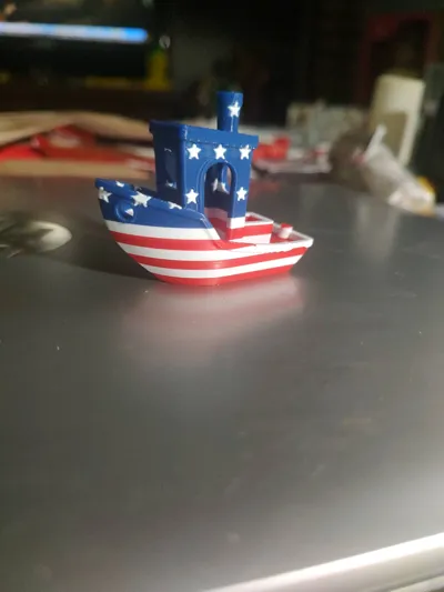 American Flag Benchy - 4th of July Patriotic Boat by Joseph MakerWorld ...