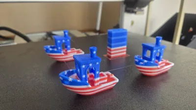 American Flag Benchy - 4th of July Patriotic Boat by Joseph MakerWorld ...